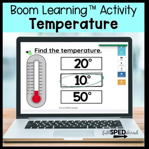 Measuring Temperature Hot and Cold Science Boom™ Cards Activity | TpT