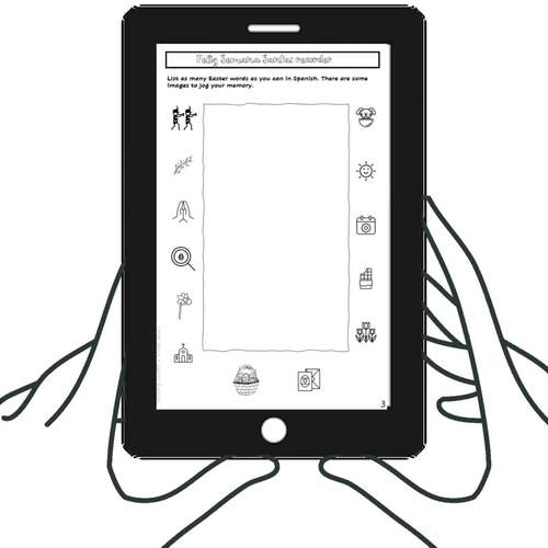 Spanish Semana Santa Easter Work Packet 5 ≌10th grade by Polly Glott's Shop