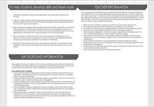 Group Work PowerPoint Template Teacher Planner Education Pack 3 | TPT