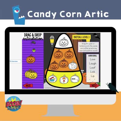 L Candy Corn Boom Cards™ & Printable Dot Art Articulation Halloween ...