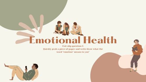Emotional Health Powerpoint by Miss Mackenzies Health and PE Corner