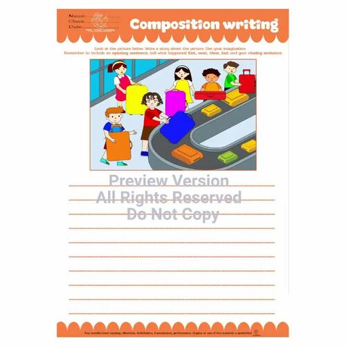 COMPOSITION WRITING WORKSHEET | Writing Skills | Creative Story | ESL ...