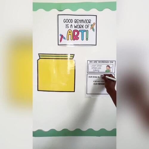 Crayon Box Class Behavior Incentive | Editable Back to School Reward System