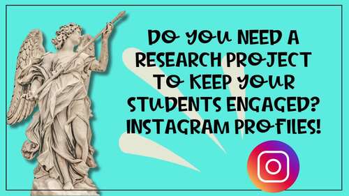 Greek Mythology Instagram Profile Project | Olympian Gods Research Activity