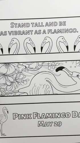 4 Printable Flamingo Coloring Bookmarks, Pink Flamingo Day ...