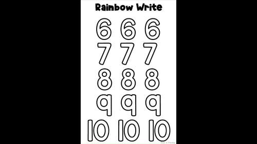 Numbers 6-10 Math Mini Book by Elisa Pena - Down in Primary | TPT