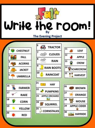 FALL WRITE THE ROOM FOR SPECIAL EDUCATION AND K +/DOLLAR DEAL | TPT