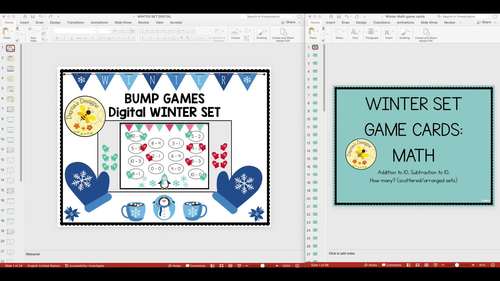 Winter Holidays DIGITAL BUMP games: Phonics Math Addition Subtraction ...