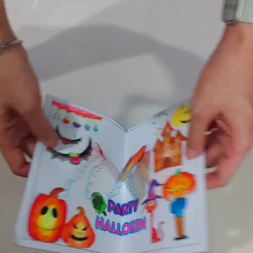 Activities Paint Halloween Art / Pop Up Craft For 1st - 3rd Grade