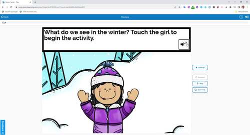Winter Actions Language Activity by Creative Speech Language Resources