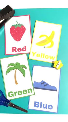 Color Flash Cards: Flashcards for Identifying Colors in Preschool, ABA ...