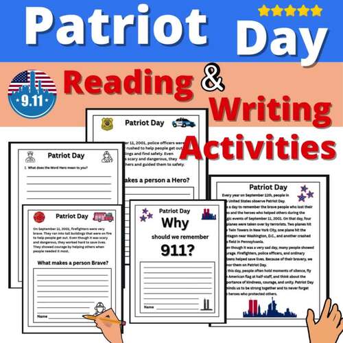 Patriot Day Reading and Writing Activity 911 September 11 Resource