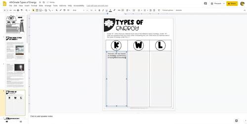 Types of Energy No Prep Science Packet | Potential & Kinetic | Science ...