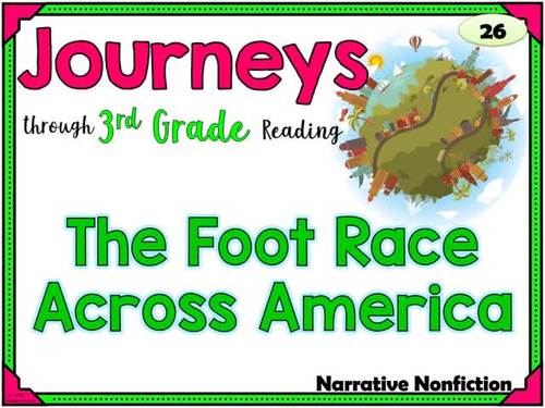 Journeys 3rd Grade Daily Routine- Lesson 26, The Foot Race Across America