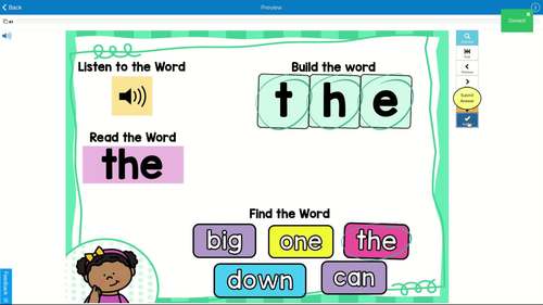 Kindergarten Sight Word Practice Sight Words Boom Cards by Krafty in Kinder