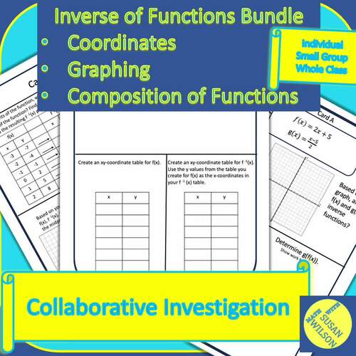 Inverse Of Functions Collaborative Investigation Bundle Tpt