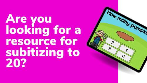 Counting Pumpkins to 20 Digital Boom Task Cards by Fiddleheads | TPT