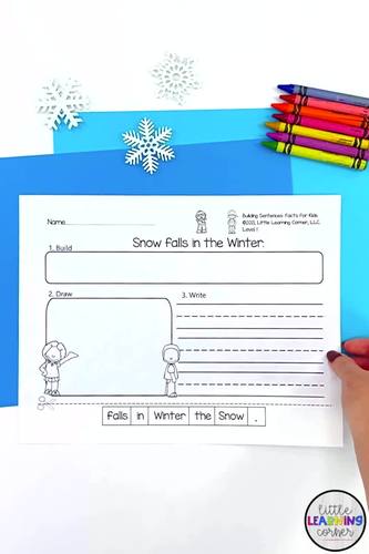 Building Sentences: Winter Facts for Kids by Little Learning Corner