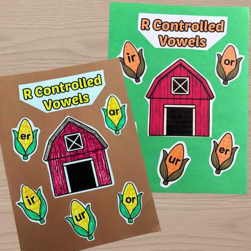 SOR R Controlled Vowels Phonics Craft Art Project Bossy R 1st Grade 2nd ...
