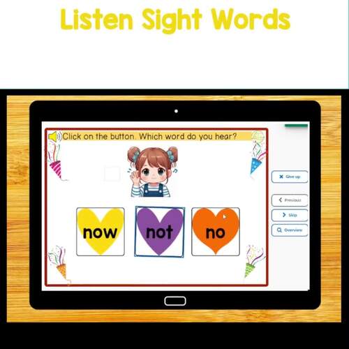 Kindergarten Sight Words Games Boom Cards | Digital Resources | TPT