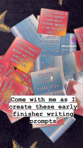 FUN Writing Prompts - Early Finisher, Creative, Thought Provoking, and ...