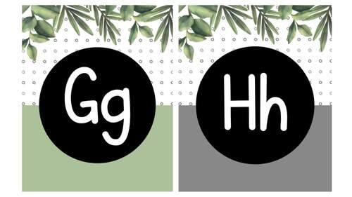 Plant Life Alphabet Posters | Plant Classroom | Botanical Classroom Decor