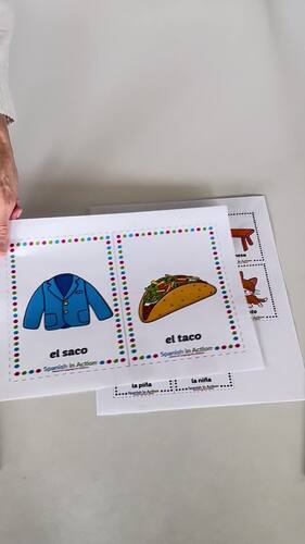 Spanish Flashcards - The Rhyming Words (Palabras que Riman) | TPT