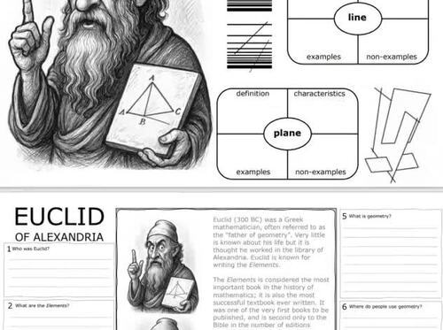 Math through the Ages - Euclid by Mathematics and Literacy | TPT