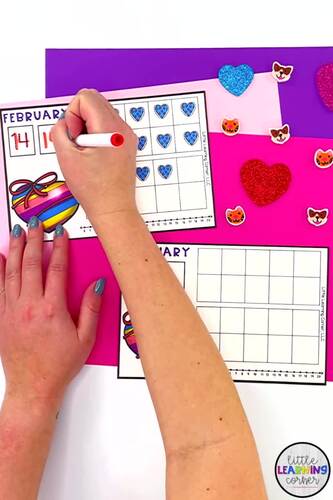 February Math Mats Numbers 11-20 | Teen Numbers Mats by Little Learning ...