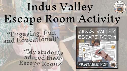 Indus Valley Civilization Escape Room | Social Studies Ancient History ...