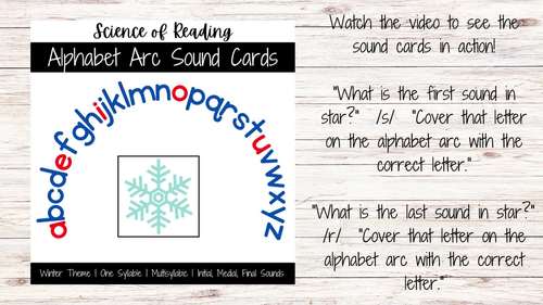 Winter | Alphabet Arcs Sound Cards by O'Neal Teacher Swag | TPT