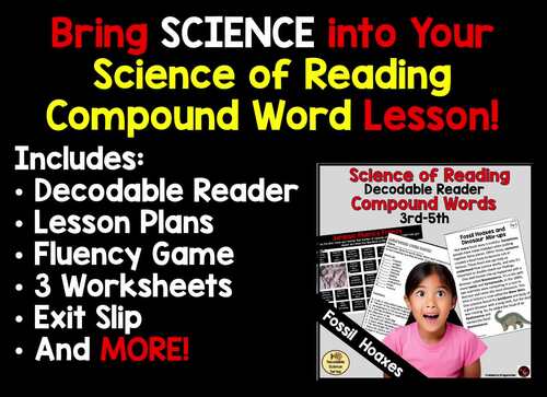 Science of Reading | Decodable Reader | Compound Words | 3rd-5th Grades