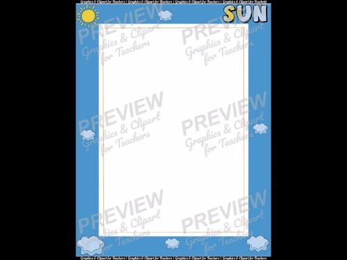 Weather Borders Climate {Clipart for Teachers} | TPT