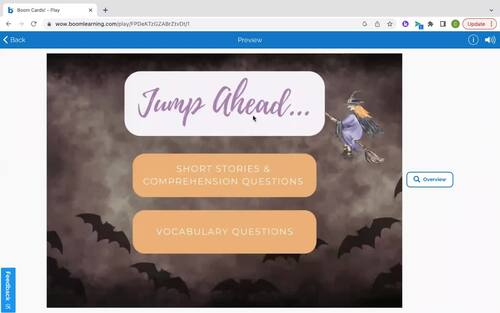 Halloween Comprehension Speech Therapy Boom Cards by Rainey Day Speech