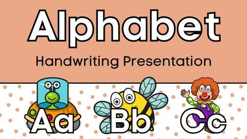 Flashcards: Colourful Alphabet Handwriting Flashcards and Posters