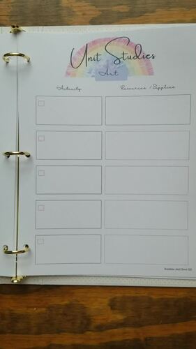 Homeschool Planner Homeschool Organizer Homeschool Scheduler Rainbow ...