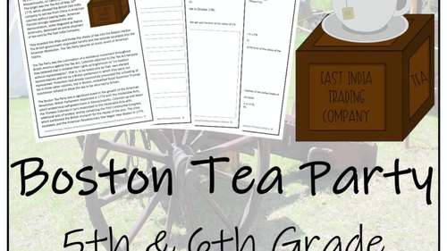 Boston Tea Party Close Reading Comprehension Activity | 5th Grade & 6th ...
