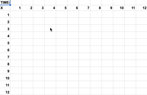 Self Marking Multiplication Grid || Times Tables || Online Learning