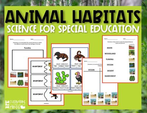 Habitats | Animal habitat | Adapted Science Units for Special Education