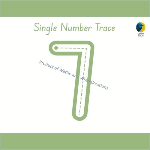 0-100 Giant Single Number Trace Worksheets | US Size | TPT