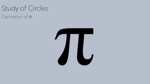Montessori Study of Circles: Derivation of Pi Presentation | TPT