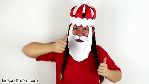 Paper Santa Hat | Santa Craft | Christmas Craft |Christmas Hat ...