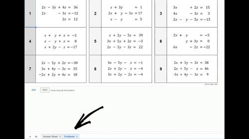 Solving Systems of Equations in Three Variables Digital Pixel Art Activity