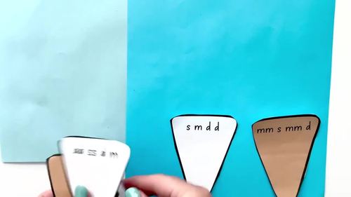 Ice Cream Solfege Matching Game BUNDLE for Summertime or End of Year