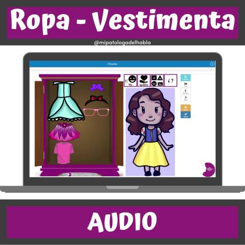 La Ropa Vestimenta Clothing and Dressing Dress Me Spanish Boom Cards