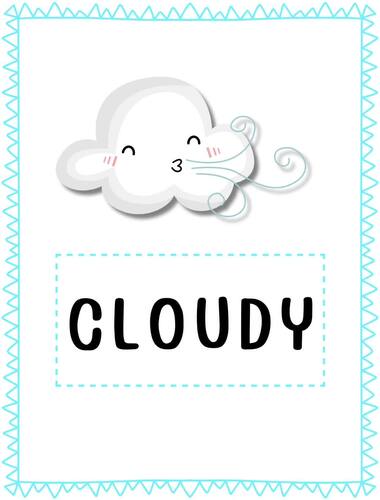 Beginner English Weather Seasons Vocabulary Flashcards ESL ELL Young ...