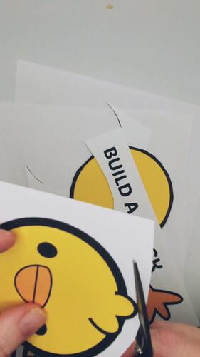 Build a Chick Printable Template by Cupcake Cutiees Designs | TPT