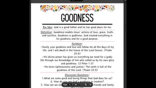 Fruit of the Spirit Snack Mats and Bible Lessons by Making Mealtime Fun