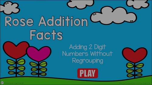 Valentine's Day 2 Digit Addition No Regrouping for PowerPoint™ Google ...