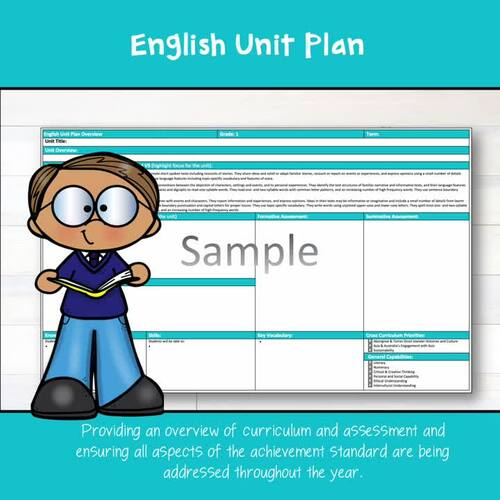 V9 Australian Curriculum Unit Plan Templates - Year 1 Bundle Pack
